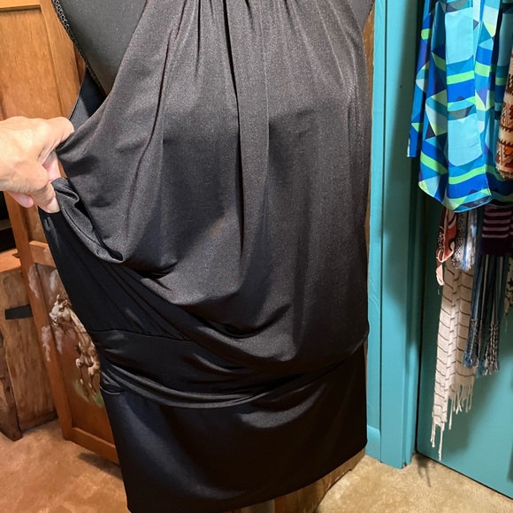 Frederick's of Hollywood | Dresses | Fredricks Of Hollywood Black Satin ...